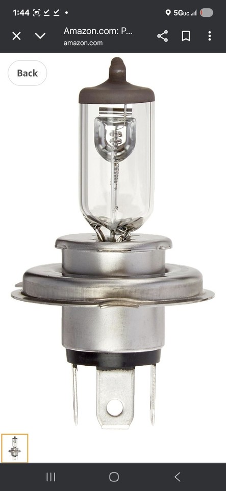 (2) Philips 9003PRB1 Vision Headlamp Headlight Lamp Light Bulb 9003 ...