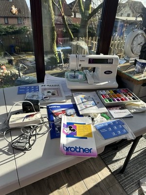 Embroidery Machine Disney Brother PE180D Bundle Inc. Threads PE-Design ...
