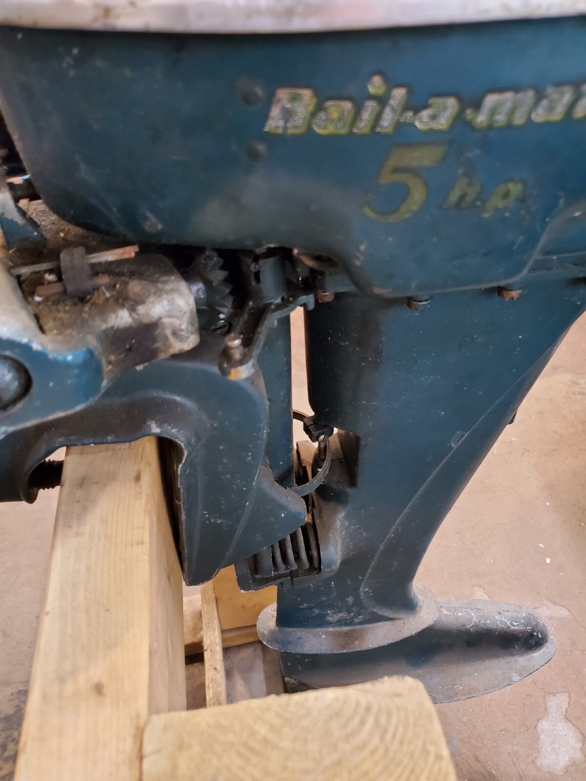 Vintage 1956 Scott Atwater Model 37 Bail-O-Matic 5 HP Outboard Boat ...