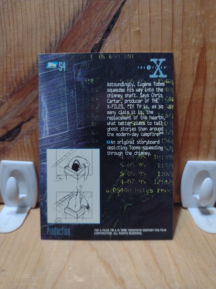 1995 Topps The X-Files CARD: #54 Production. FA1 | eBay
