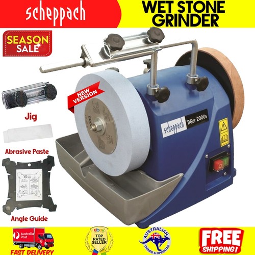 Workshop Wet Stone Grinder Electric Sharpener 120W with Jig Kit ...