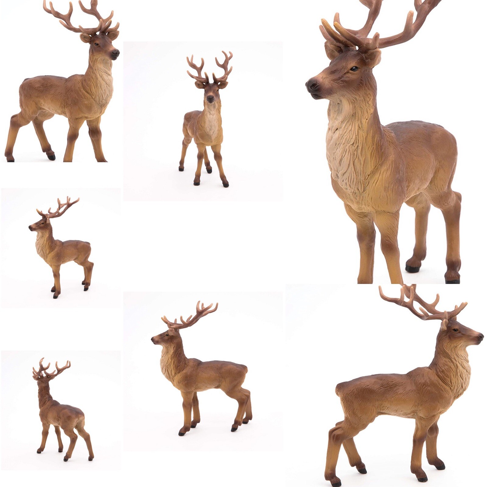 Schleich Papo Safari Deer Reindeer Buck Animal Woodland Figurine ...