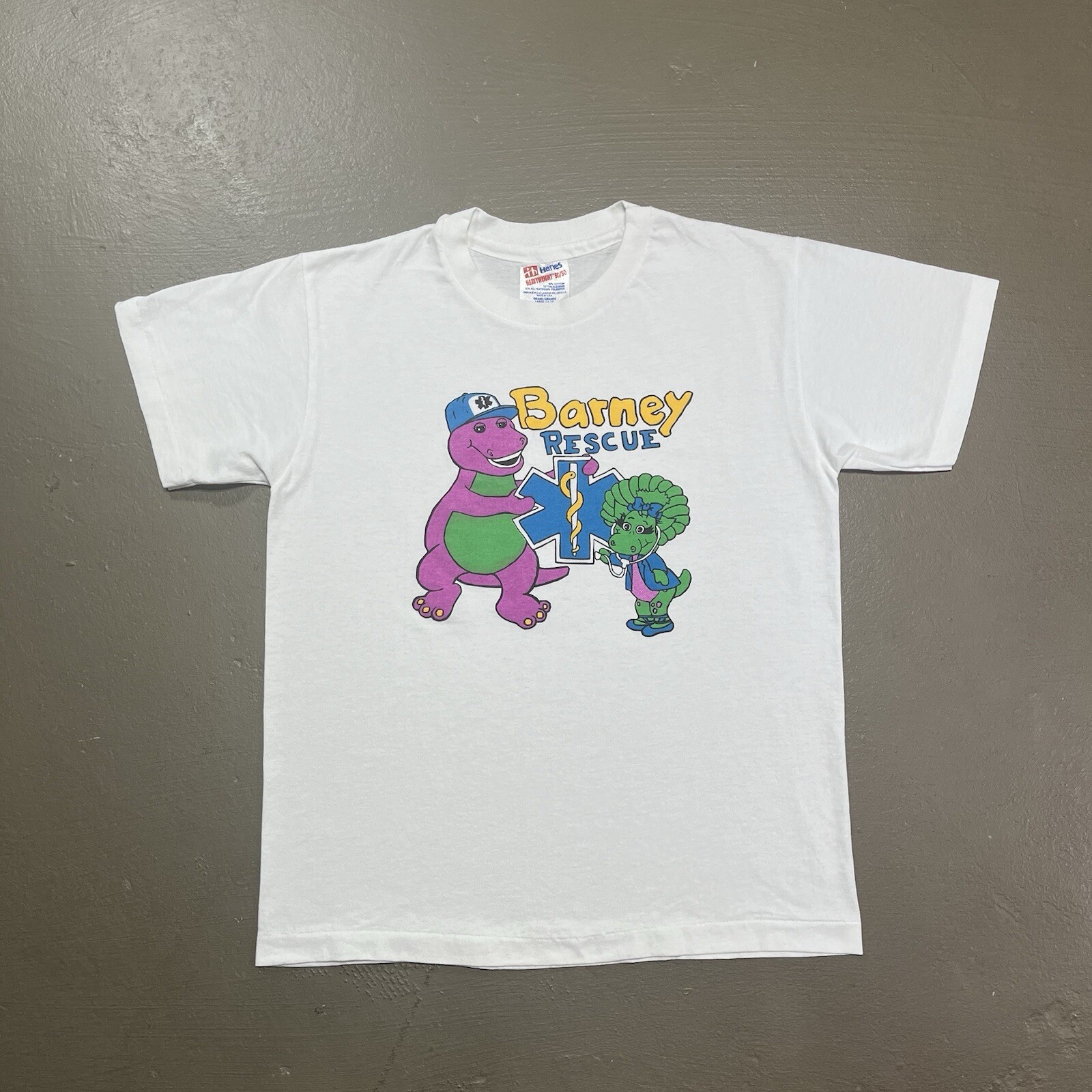 Vintage Barney & Baby Bop T Shirt 90s Single Stitch Youth Kids Large 14 ...