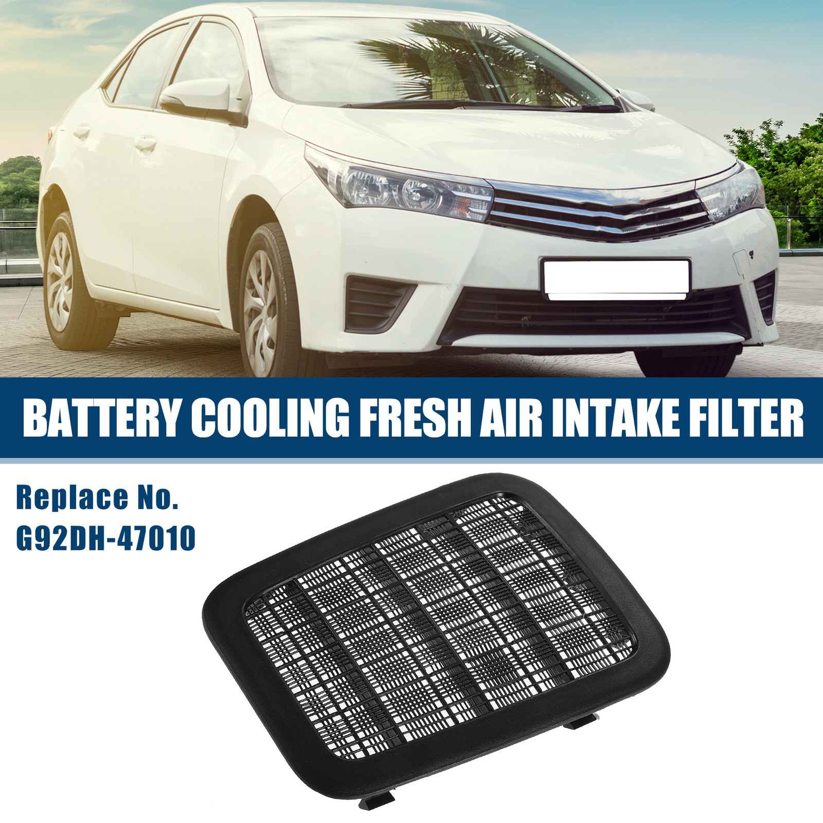 Car Battery Cooling Air Intake Filter Screen for Toyota Prius 2010-2013 ...