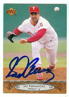 Sid Fernandez autographed baseball card (Phillies) 1996 Upper Deck #427 ...