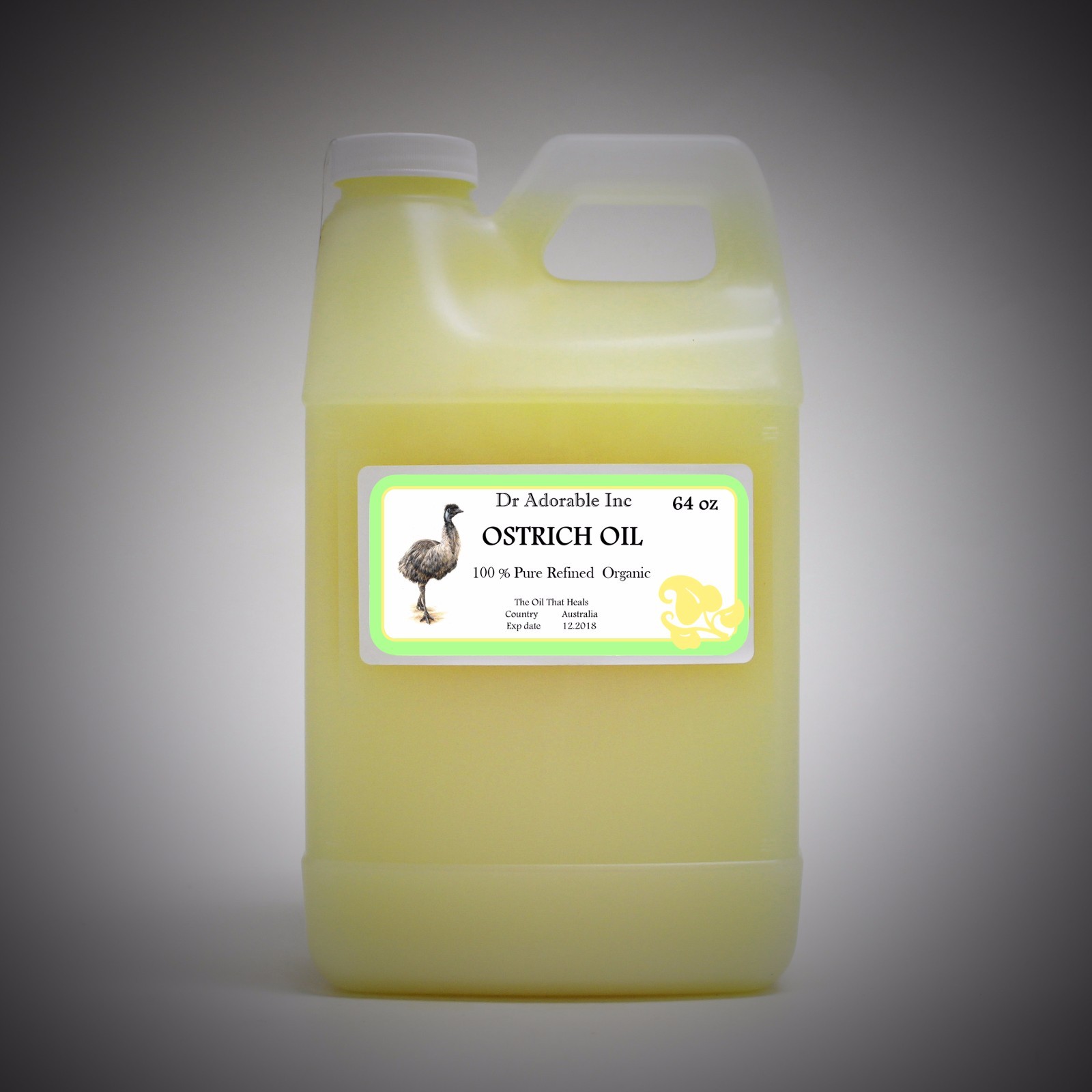 Premium Ostrich Oil Pure Organic Skin Care Health Hair Care Omega Fatty ...