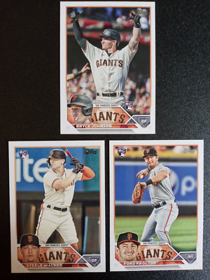 (3) 2023 Topps Bryce Johnson RCs # 571,264,472 Giants | eBay