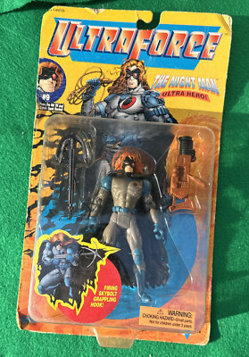 Ultraforce 1995 Galoob The Night Man - Action Figure Ultra Hero #9 Toy ...