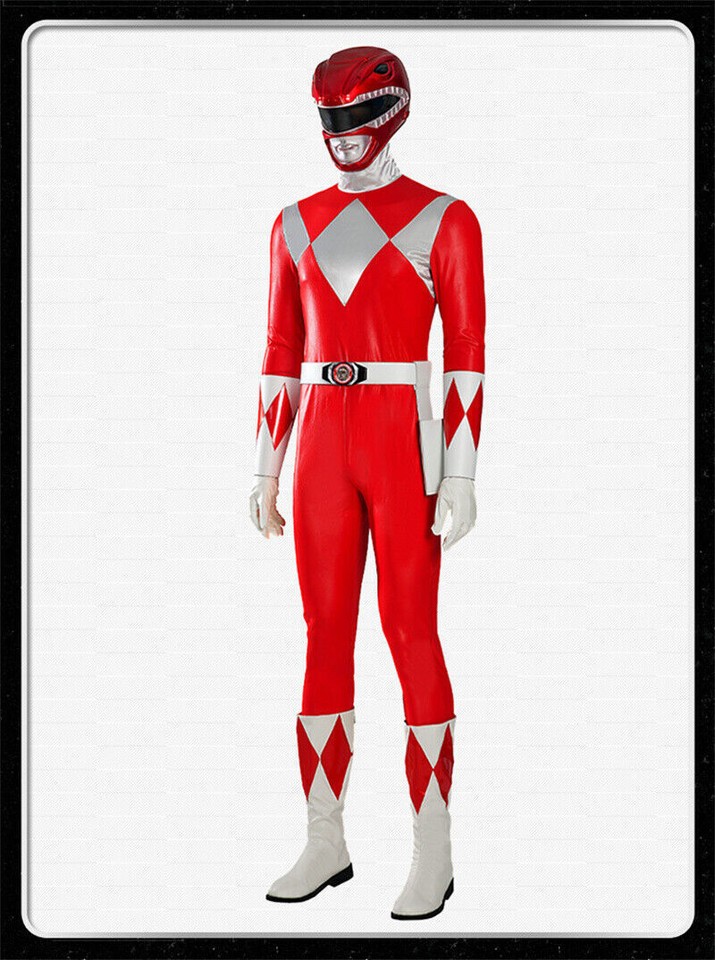 Dino Rangers Uniform Red Ranger Zyuranger Rocky DeSantos Cosplay ...