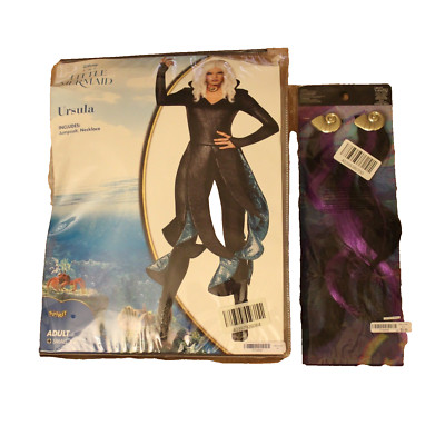 Ursula Adult Costume Sz S 4-6 Tentacles Little Mermaid Hair Clips ...