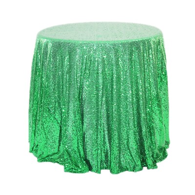 1Pc Green Sequin Table Cloth Cover Backdrop Wedding Party 120x240cm ...