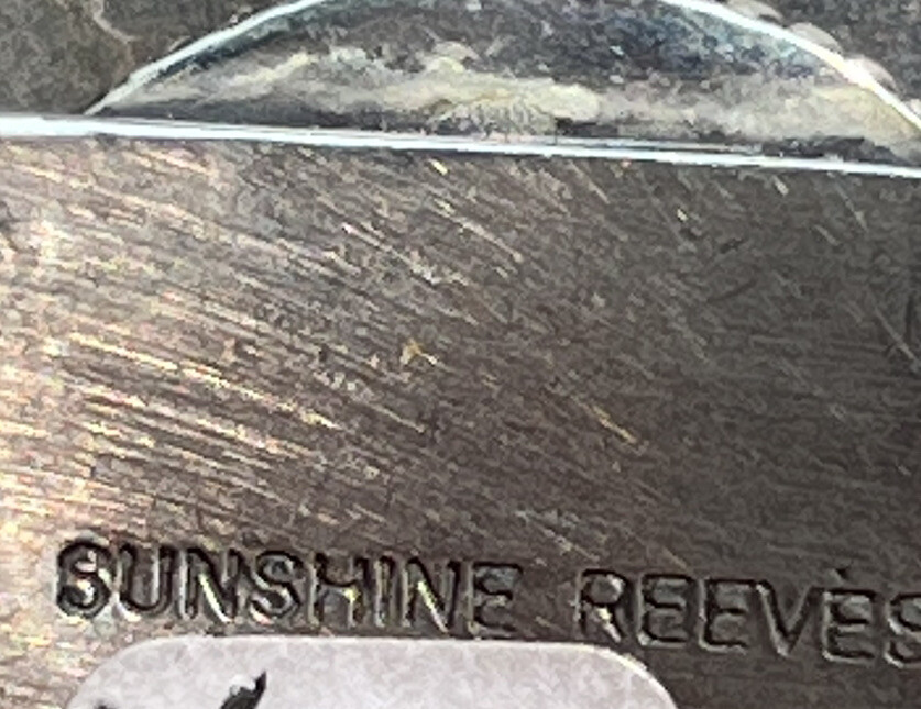 Navajo Sunshine Reeves High Grade Kingman Turquoise Cuff Sterling ...