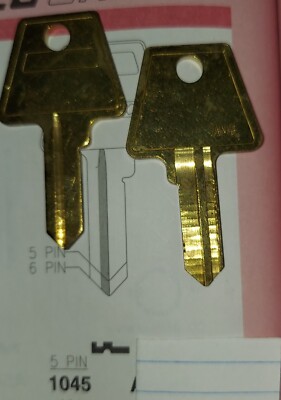 American Padlock 1045, 1046, AM3, AM6, 5 pin Vintage (1) Key Blank. | eBay