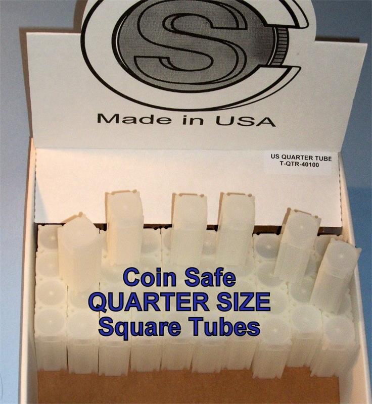 100 You Pick-Assorted Sizes COIN SAFE SQUARE TUBES - Cent through ...