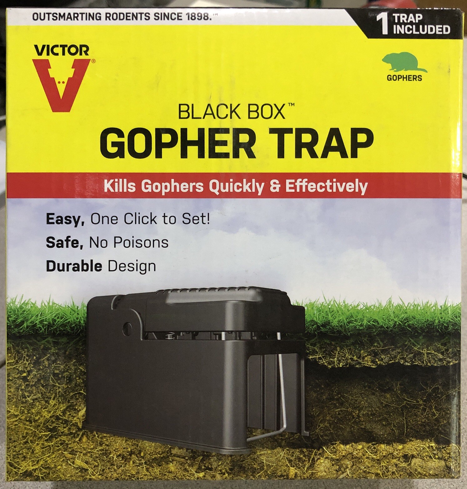 Victor Black Box Gopher Trap 0626 - Easy Set Trap NEW | eBay