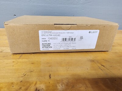 Lapp Group 10423200 EPIC Ultra HA 3/4 Panel Mount Base, Standard (Box ...