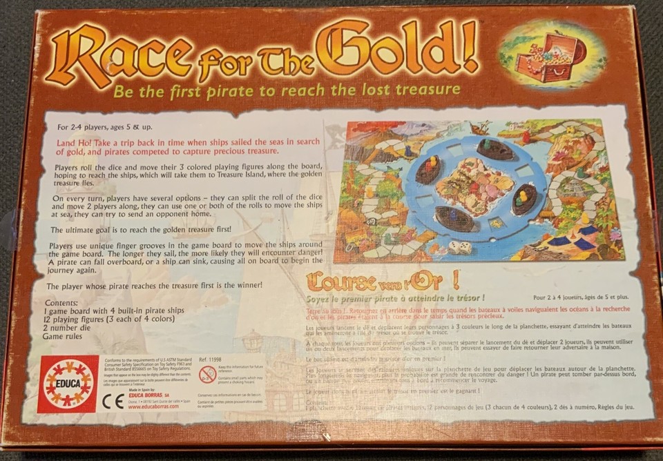 Educa Family Games Race for the Gold! Pirate Learning Game Ages 5+ | eBay