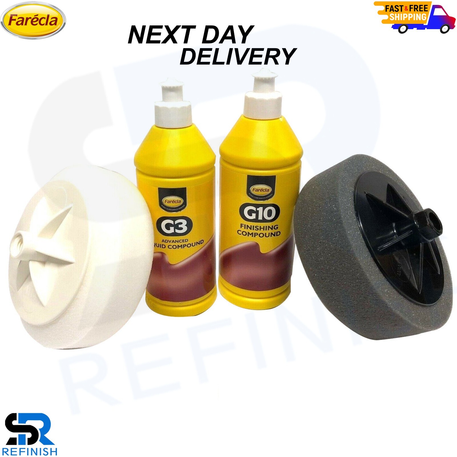 Farecla G3+G10 Advanced Liquid Compound Bottle 500ml With 2x Car ...