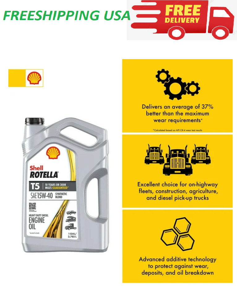 NEW Single Shell Rotella T5 Synthetic Blend | Grelly USA