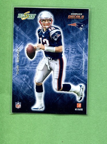 TOM BRADY PATRIOTS 2008 SCORE NFL DECALS INSERT FOOTBALL CARD | eBay
