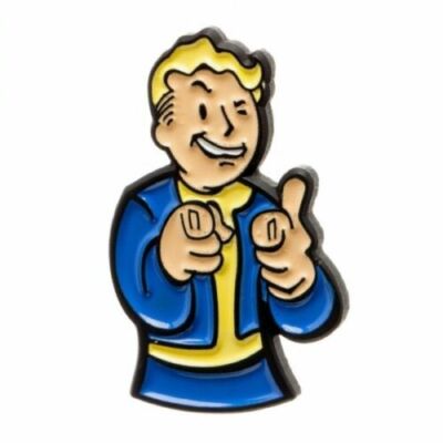 Fallout 4 Vault Boy Thumbs Up Character Enamel Metal Pin | eBay