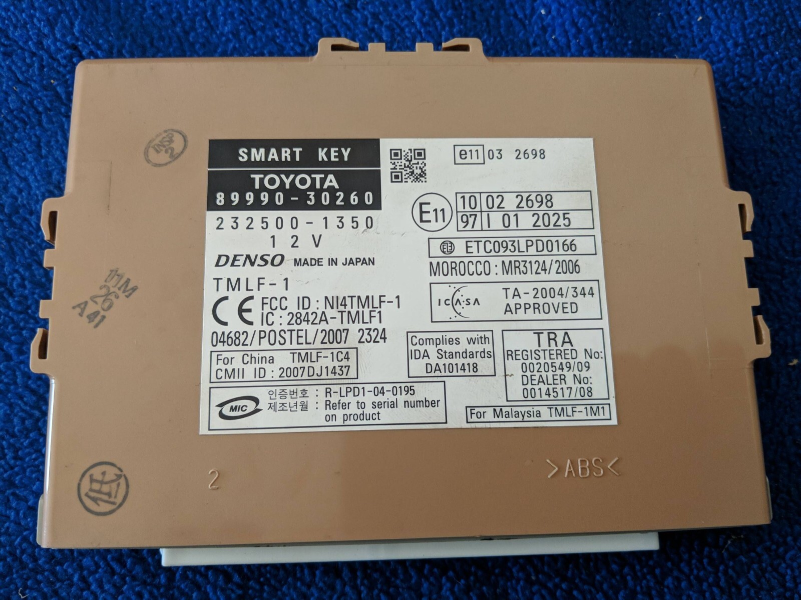 Chassis Control Module Smart Key 89990-30260 2011 Lexus GS450H OEM | eBay