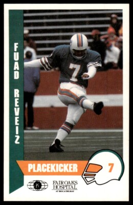 1987 MIAMI DOLPHINS POLICE FUAD REVEIZ C MIAMI DOLPHINS #4 KIWANIS | eBay