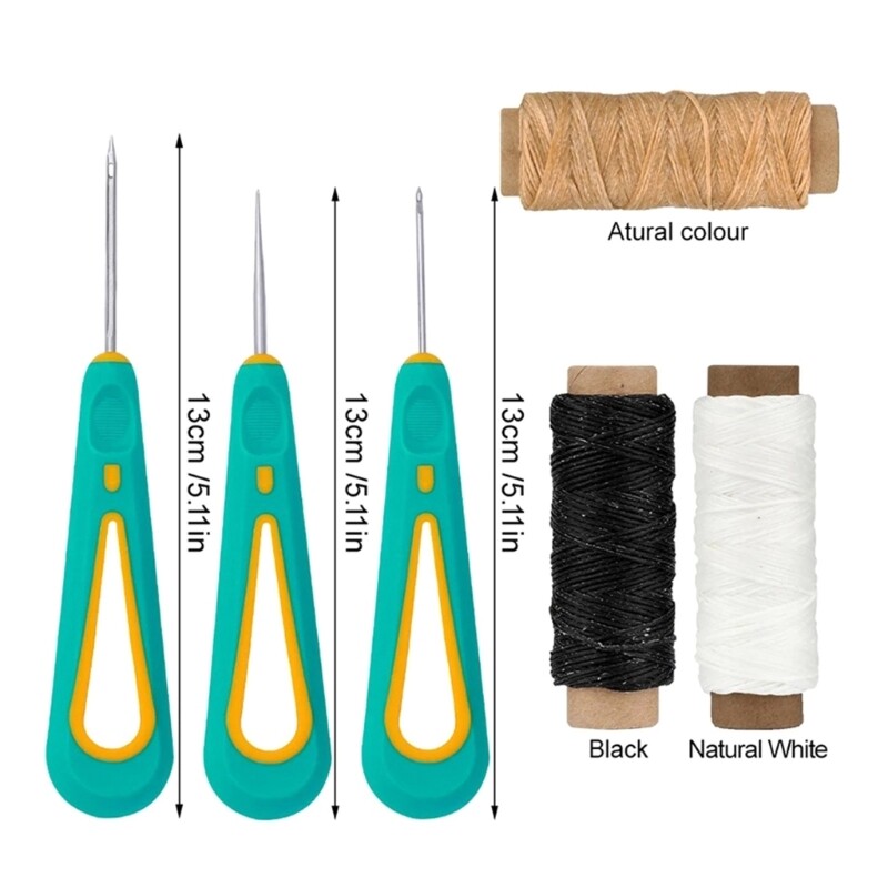 Professional Leather Sewing Kit DIY Patchwork Tools Set for DIY Leather ...