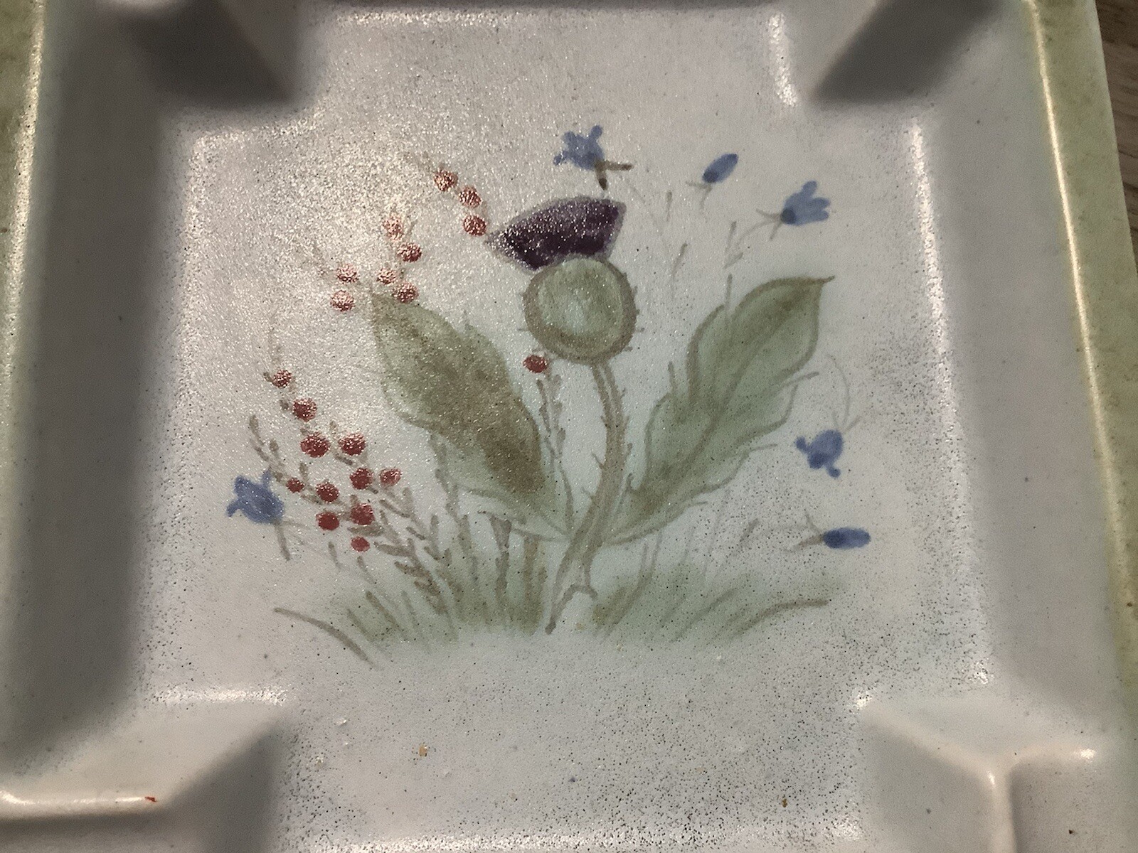 LARGE ASHTRAY Buchan Thistleware Pottery Made Scotland. | eBay