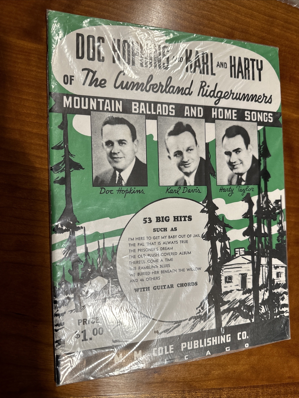 1936 Doc Hopkins Karl and Harty Mountain Ballads Home Songs MM Cole ...