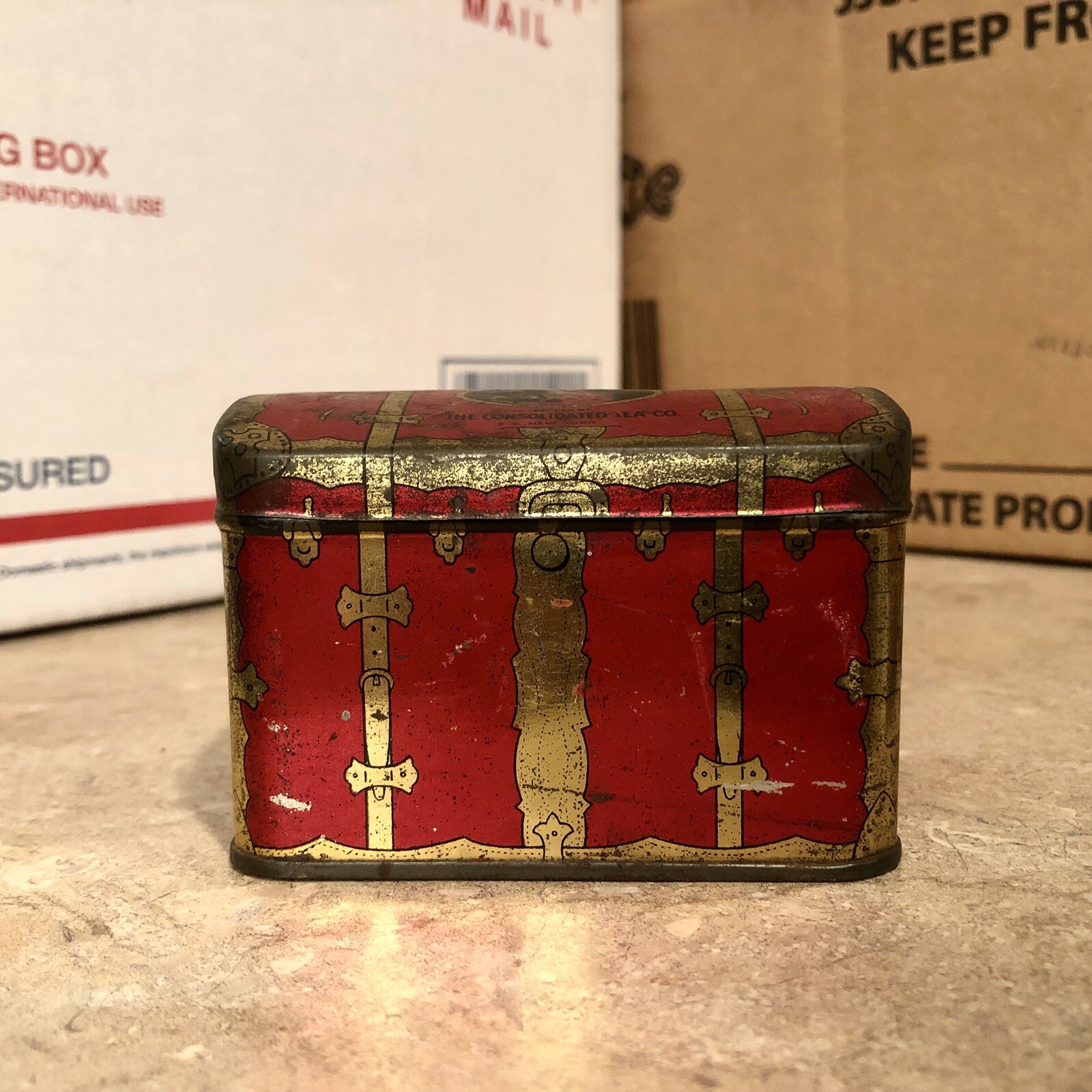 Vintage Tea Tin Can Swee-Touch-Nee-Tea Tin Can Consolidated New York ...