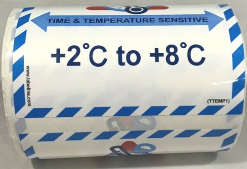 Labelline Dangerous Goods Time And Temperature Sensitive Labels +2 C ...