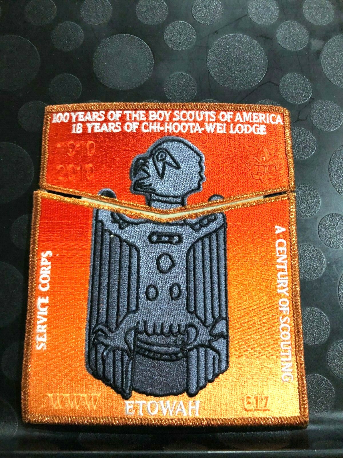 OA CHI-HOOTA-WEI LODGE 617 ETOWAH SERVICE CORPS 1910-2010 TWO PIECE SET ...