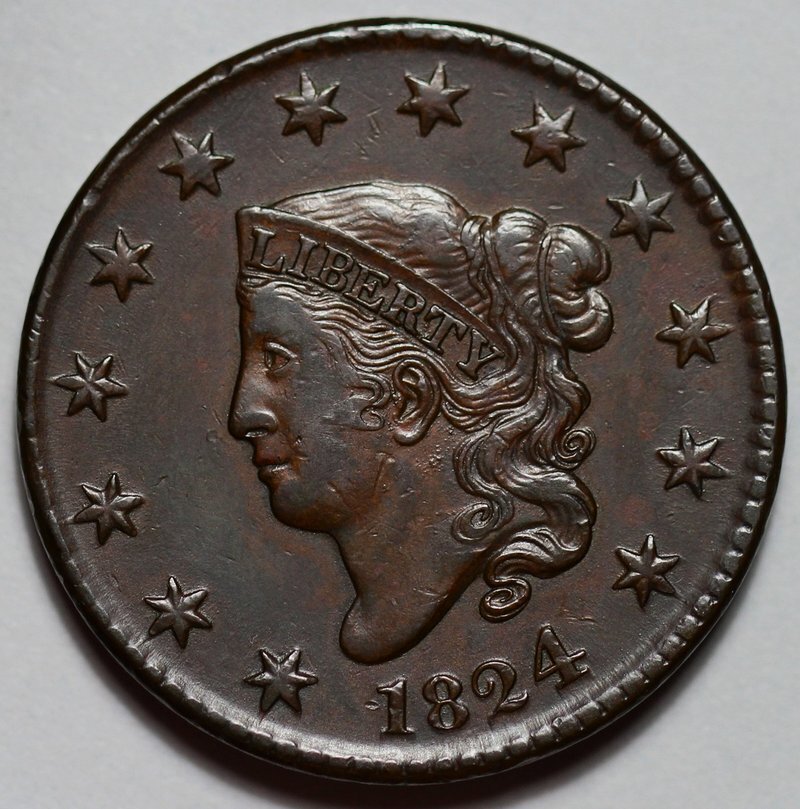 1824 Coronet Head Large Cent - High Grade - US 1c Copper Coin | eBay
