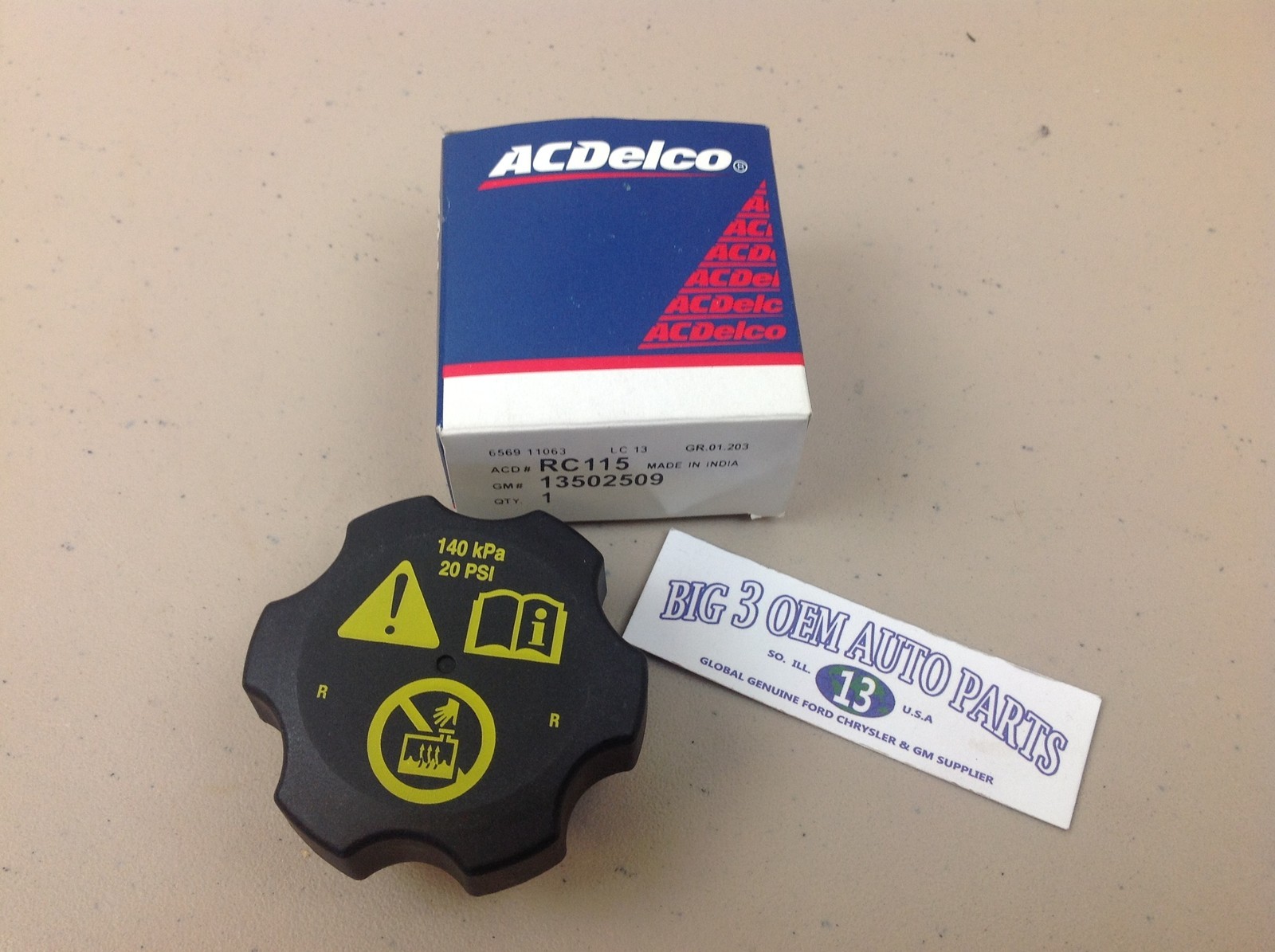 Chevrolet Camaro Caprice Silverado GMC Acadia Coolant RECOVERY TANK CAP ...