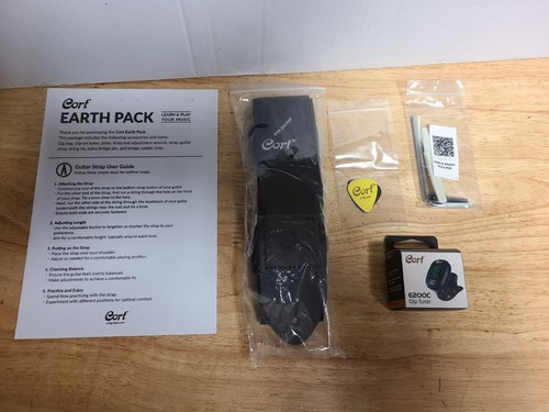 Cort Acoustic Guitar Earth Pack Bundle, With Accessories - | eBay