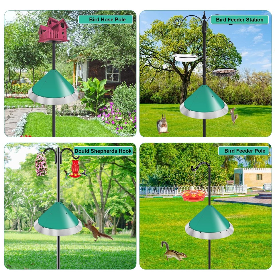 24 Inch Extra Large Squirrel Baffle for Bird Feeder Pole, Squirrel ...