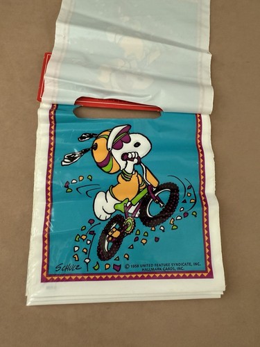 Peanuts Snoopy Vintage Ambassador BMX Bike Hallmark Party Treat Bags ...