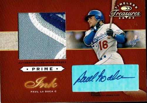 PAUL LO DUCA DONRUSS TIMELESS TREASURES CARD MI-37 1/25 | eBay