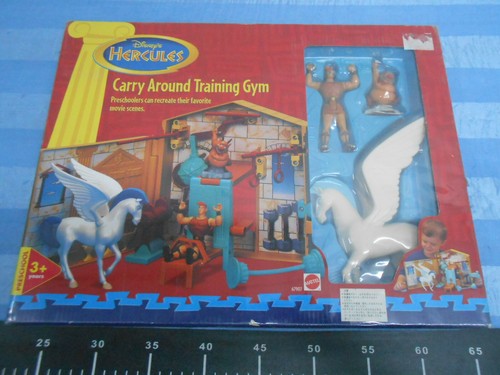 Disney HERCULES Movie Scenes Carry Around Training Gym Playset Mattel ...