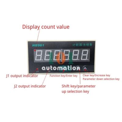 1PCS NEW FOR HB961 digital display counter ZYC01 HB 961 DC/AC 12V/220V ...