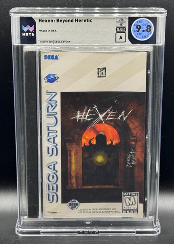 Hexen Beyond Heretic Sega Saturn Jewel Case Longbox Sealed New WATA 9.8 ...