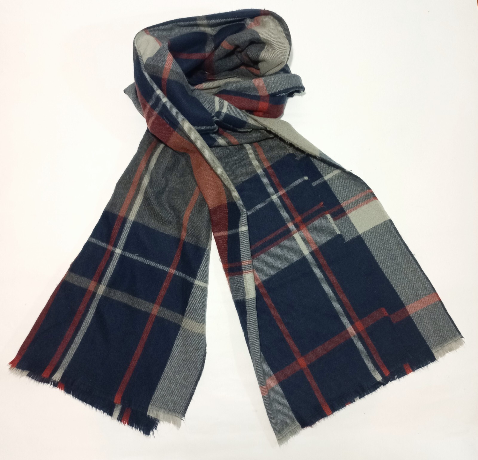 Banana Republic Plaid Scarf Blue ,Red,Gray Unisex | eBay