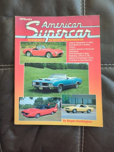 American Supercar Book High Performance Cars Soft Cover Roger ...