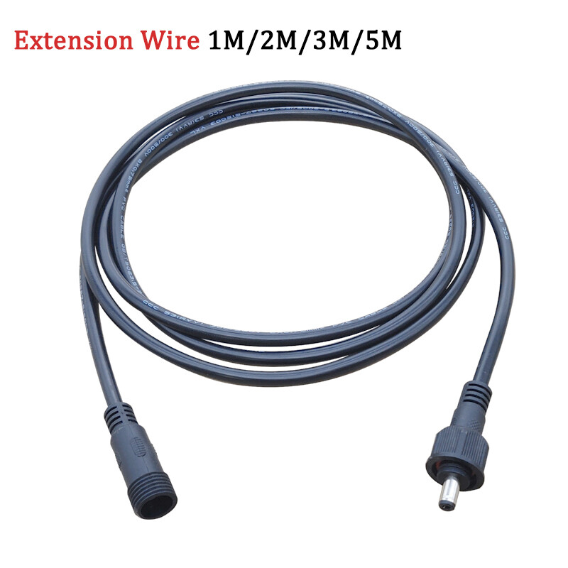 55*21mm DC Waterproof Power Extension Wire Cable 12V Plug Socket ...