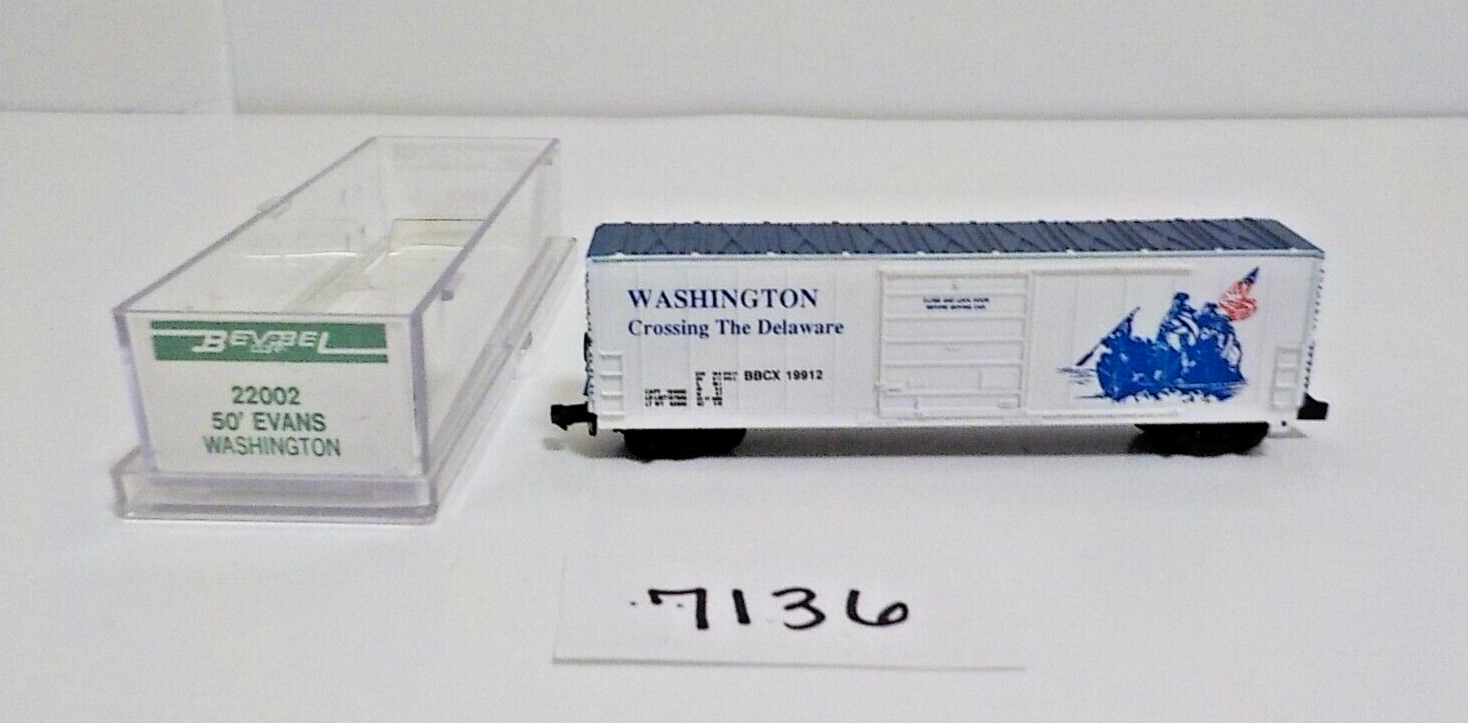 Bev-Bel N 22002 Washington Evans 50' Box Car BBCX #19912 (#7136) | eBay