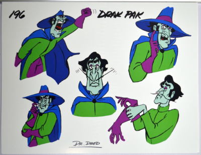 DRAK PACK MODEL SHEET Print Hanna Barbera Pty. Ltd - DR. DREDD Busts | eBay