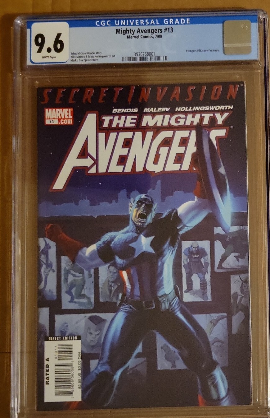 MIGHTY AVENGERS 13 CGC 9.6 WHITE PAGES 1ST SECRET WARRIORS MARVEL COMICS 2008 | eBay
