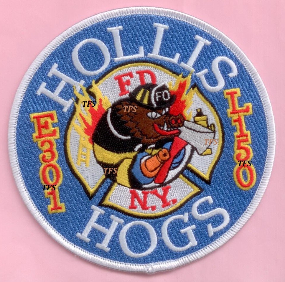 New York City Fire Dept Engine 301 Ladder 150 Patch Hollis Hogs | eBay