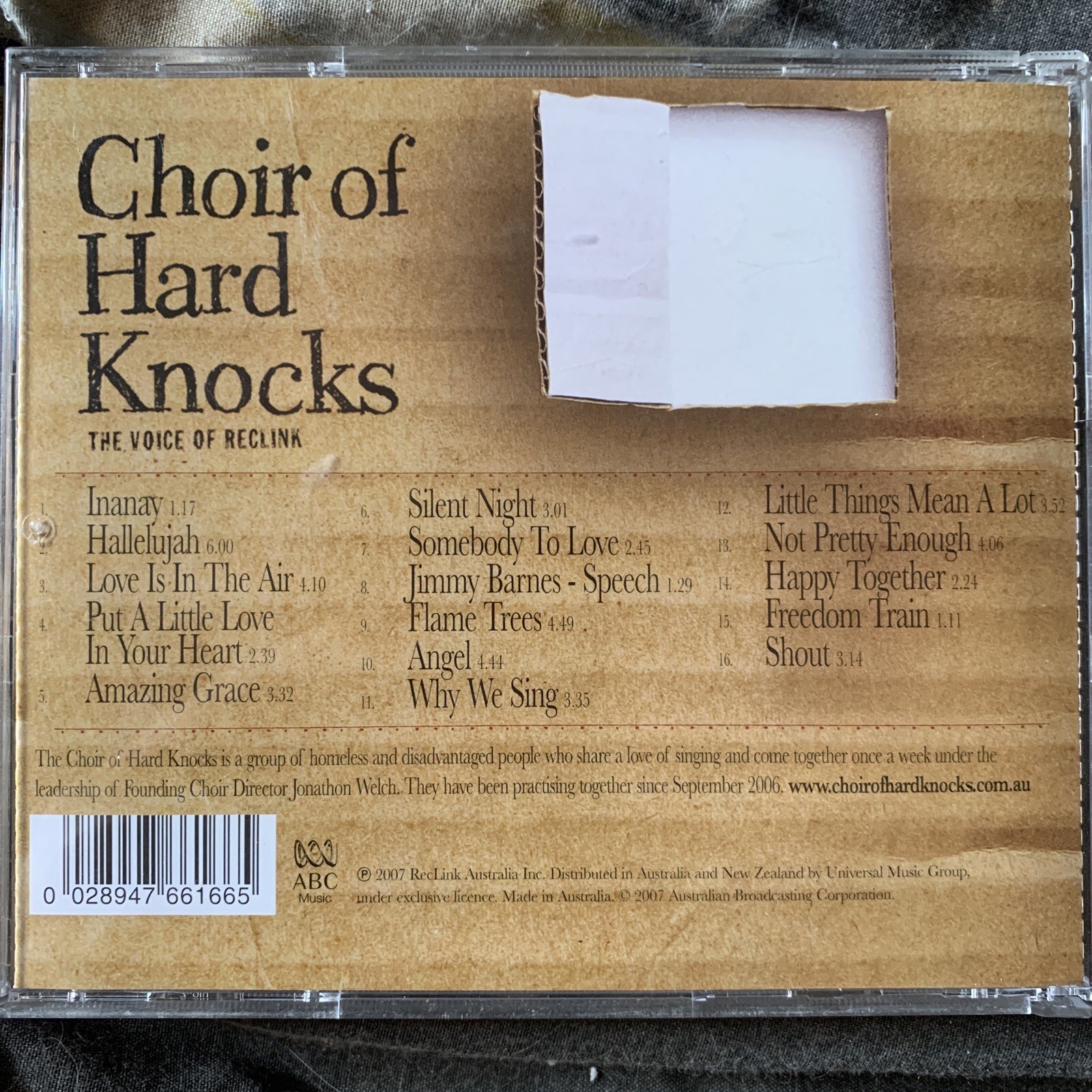 Choir of Hard Knocks by Choir of Hard Knocks (CD, 2007)(b77/8) Free ...